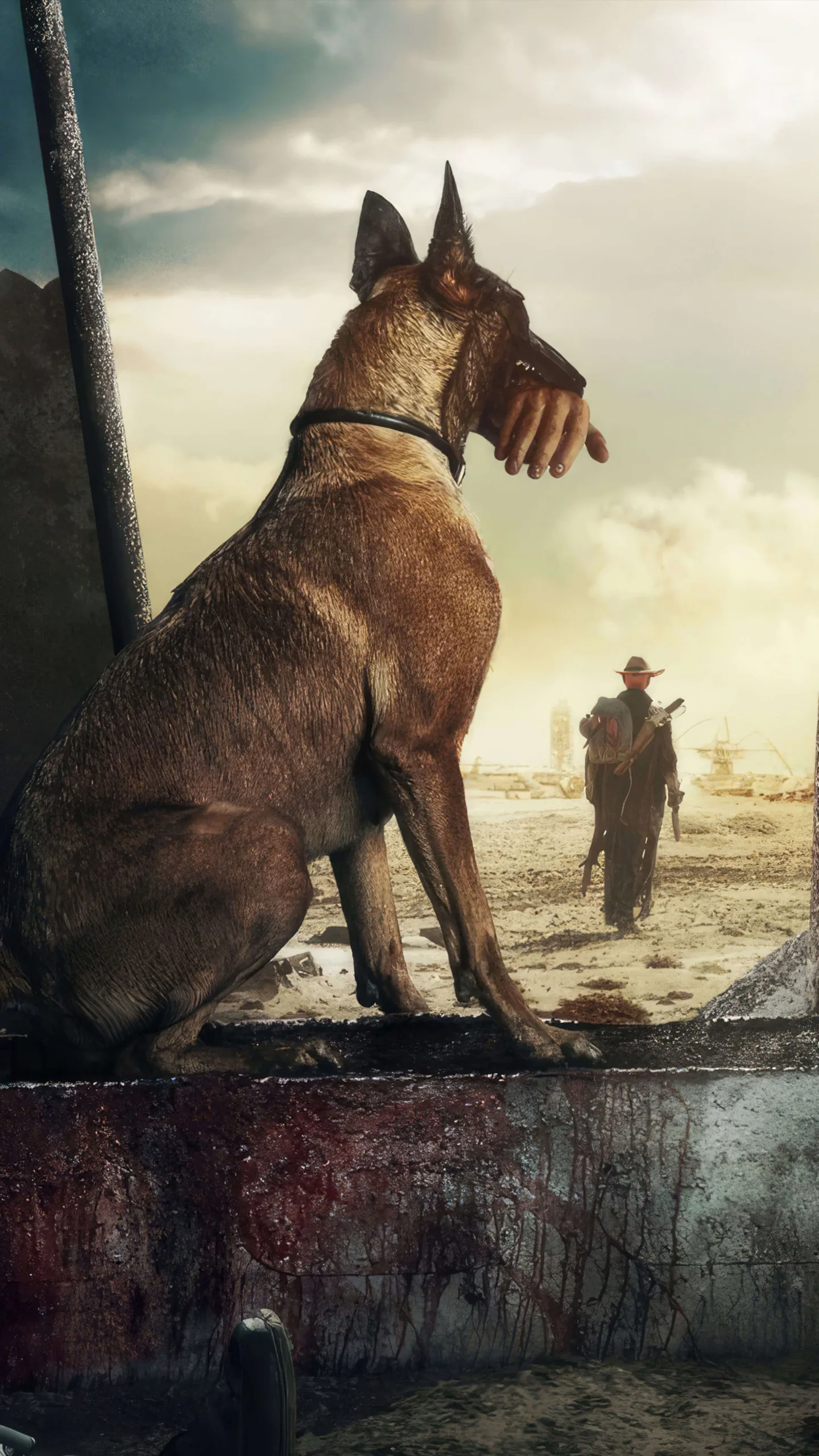 Fallout Dog Game Poster 4K Ultra HD Mobile Phone Wallpaper